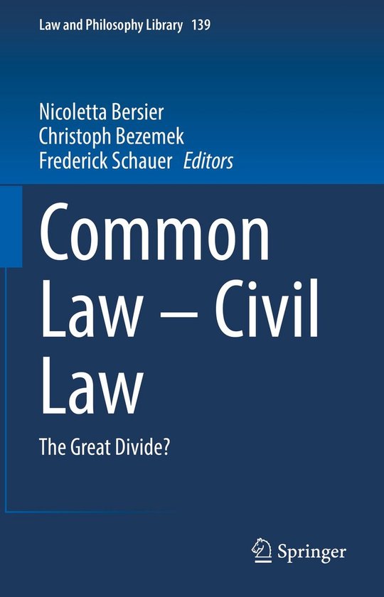 Law and Philosophy Library 139 - Common Law – Civil Law (ebook ...