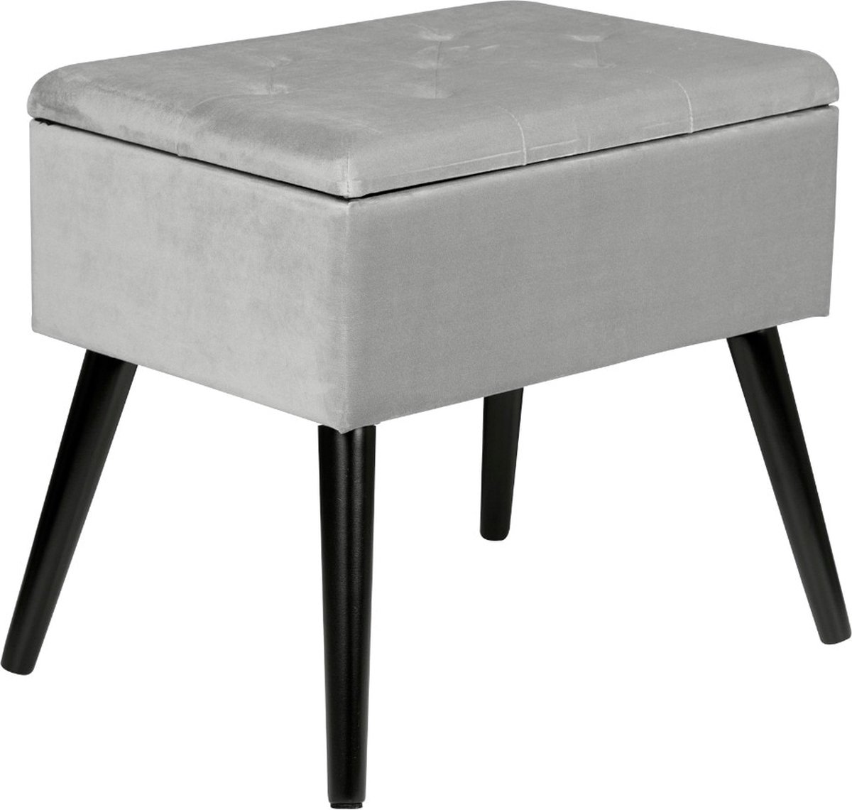 Kamyra® Grote Poef met Opbergruimte - Hocker, Poef, Opbergpoef - Stevig ...