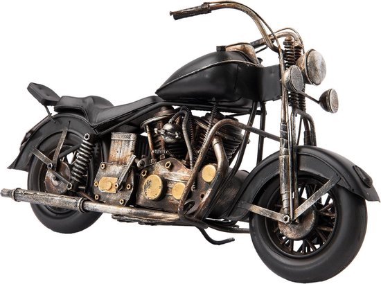 Decoratie Miniatuur Motor 35*13*20 cm Zwart Ijzer, Kunststof Miniatuur ...