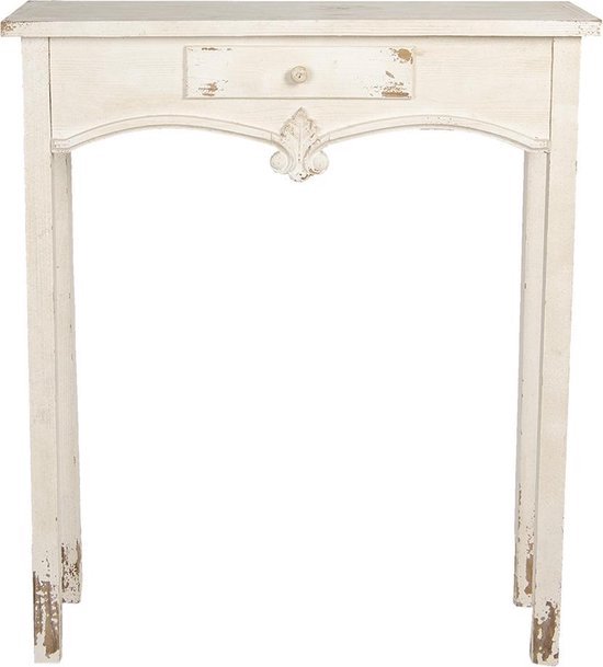 Sidetable 89*28*106 cm Wit Hout Rechthoek Wandtafel Haltafel | bol