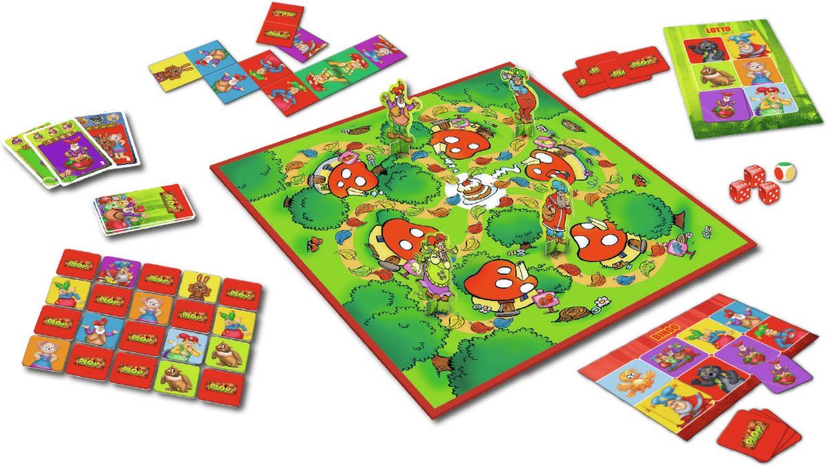 Kabouter Plop bordspel - 20 in 1 spel - 20 spellen | Games | bol