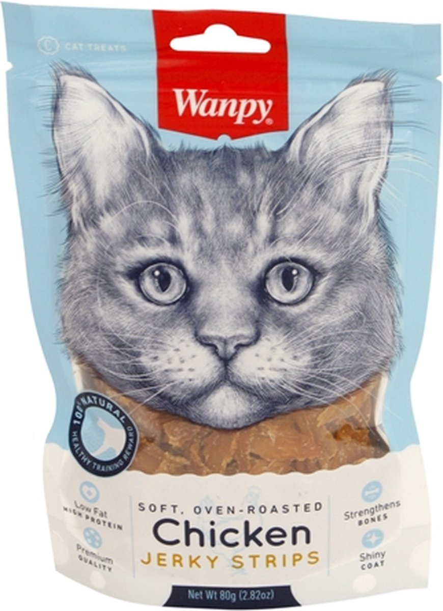 WANPY SOFT OVEN-ROASTED CHICKEN JERKY STRIPS | bol.com