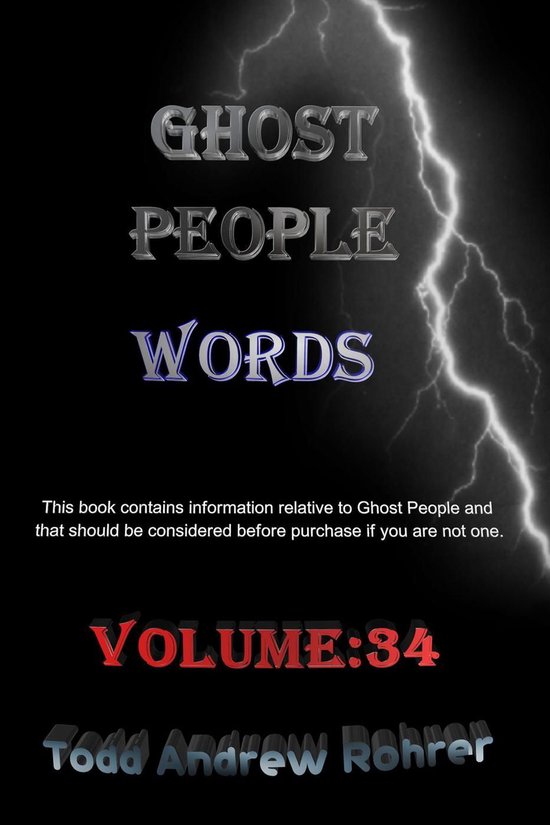 Ghost People Words 34 - Ghost People Words - Volume:34 (ebook), Todd ...