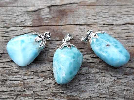 Edelsteen Larimar hanger | bol