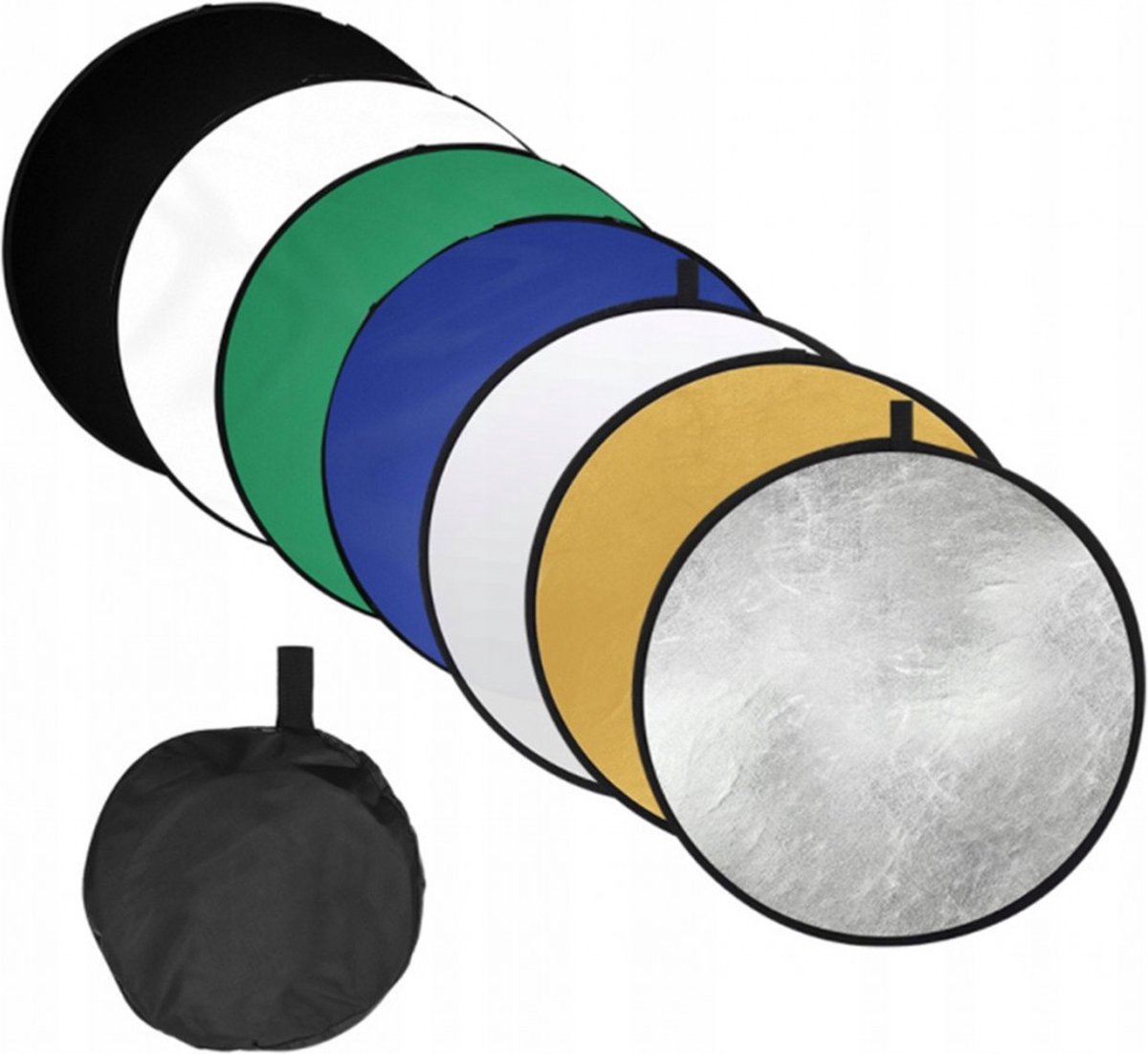 7-Delige Fotografie Reflectiescherm Set - Reflectie Scherm Met Diffuser ...