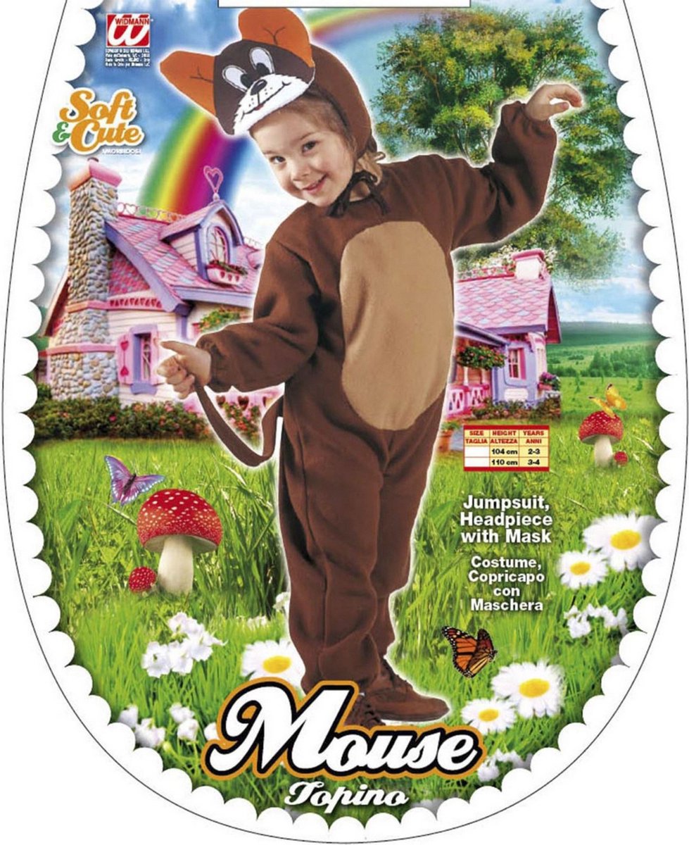 Muis & Rat Kostuum | Tekenfilm Muis Jerry Kind Kostuum | Maat 110 ...
