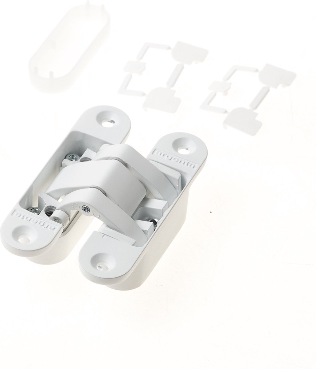 Argenta 3D verstelbaar, onzichtbaar scharnier, invisible small, mat wit ...