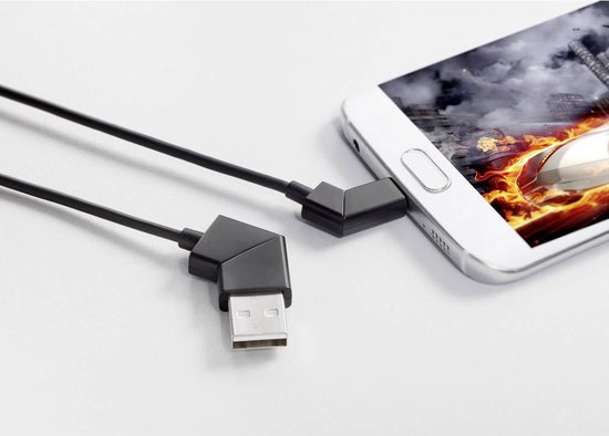 Renkforce USB-kabel USB 2.0 USB-A stekker, USB-micro-B stekker 1.00 m ...