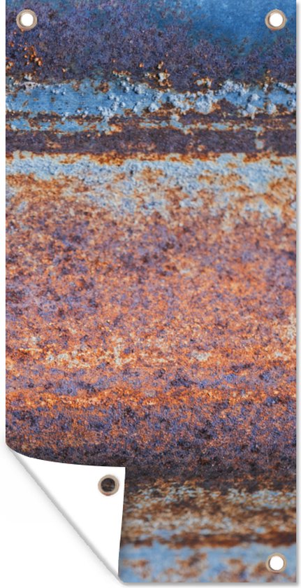 Schuttingposter Roest - IJzer - Platen - 100x200 cm - Tuindoek | bol