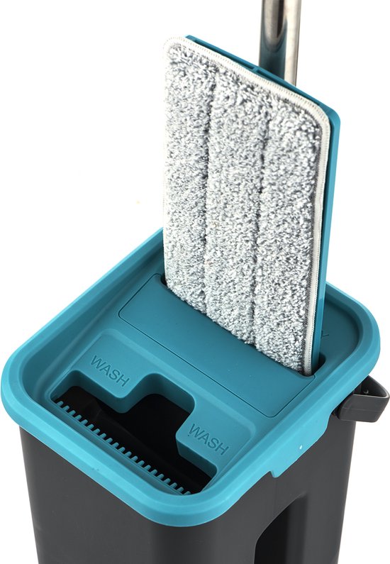 Dweil - Mop met vijf Pads - Vloerwisser - Dweilset Vloer - Dweilsysteem ...