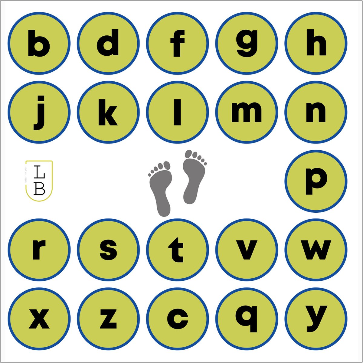 LETTERMAT - 150 x 85 centimeter - Letters leren - Leren lezen - Groep 3 ...