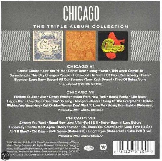 Chicago - Triple Album Collection, CHICAGO | CD (album) | Muziek | bol.com