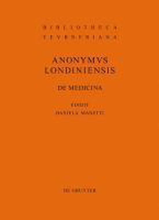 Anonymus Londiniensis, Anonymus | 9783110218718 | Boeken | bol.com