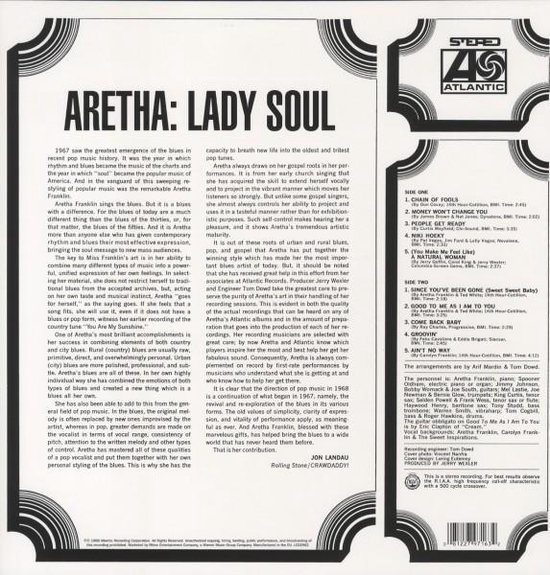 Lady Soul (LP), Aretha Franklin | LP (album) | Muziek | bol