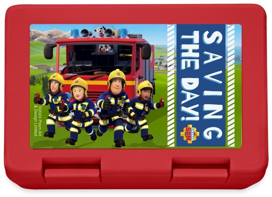 Brandweerman Sam™ En Zijn Team Redden De Dag Broodtrommel Lunchbox | bol