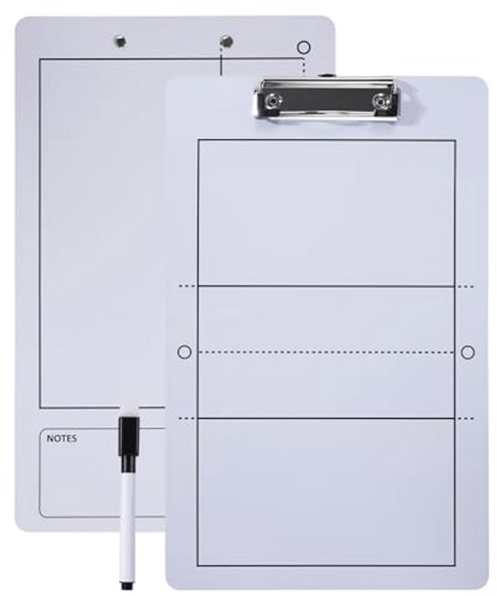 Dubbelzijdig Sport Coaching Whiteboard – 30 x 20 cm voor Tactische ...