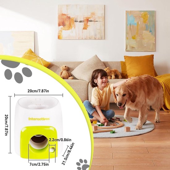 Rollende Ballen voor Honden | Interactief Tennisbal Gooi Apparaat ...