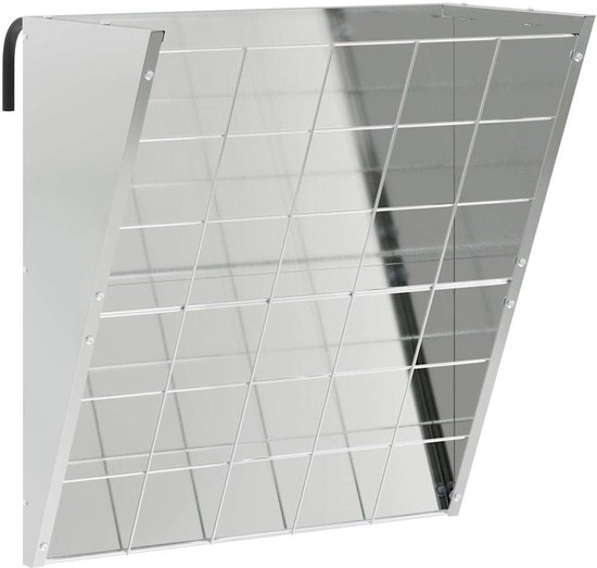 vidaXL - Hangend - Hooi - Voeder - Zilver - 61 - x - 33 - x - 66 - cm ...