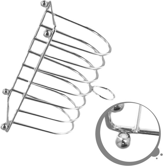 6 Slice Slot Toast Rack, RVS Toast Houder, Ontbijt Carry Brood Brood ...