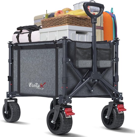 Opvouwbare Bolderkar voor Strand, Tuin en Camping - 120L Capaciteit ...