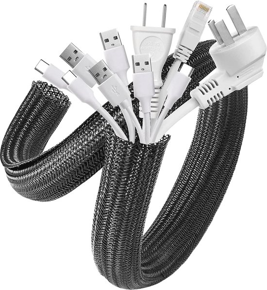 Flexibele Kabelslang voor Kabelbeheer - 6m, 10-20mm - Zelfsluitend voor ...