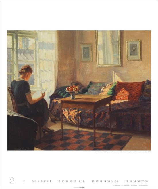 Wandkalender 2026 met Kunst van Lezende Vrouwen - Groot Formaat | bol