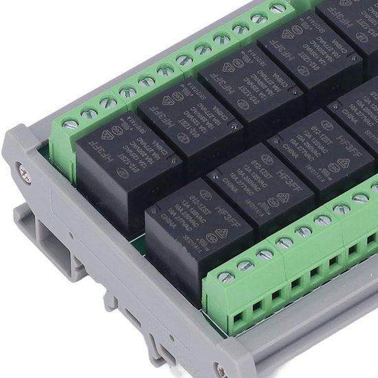 12 Channel RS485 Relay Module RTU Circuit Board with DIN Rail ...