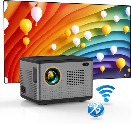 Mini Beamer - Film Projector met Bluetooth - Draagbare Beamer - 4K ...