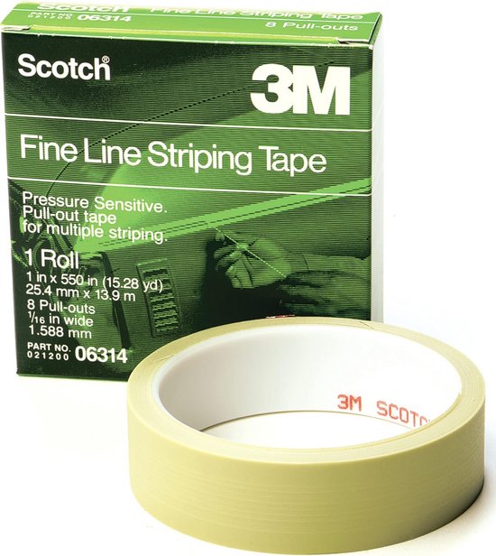 3M Scotch Fine Line Striping Tape - Afplaktape voor Scherpe Lijnen | bol