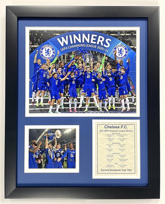 Chelsea FC | 2020-2021 UEFA Champions League Win | 12 inch x 15 inch ...