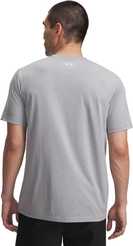 Under Armour UA SPORTSTYLE LOGO UPDATE SS-GRY Heren Sportshirt - Steel ...