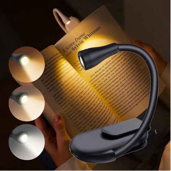 Leeslampje voor Boek - Loeplamp voor in Bed - Lamp met Klem | bol
