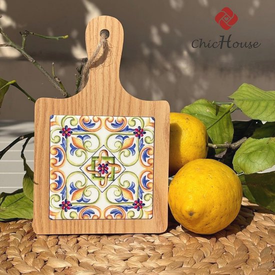 Set de 2 mini planches à découper en bois avec poignée pour la cuisine ...