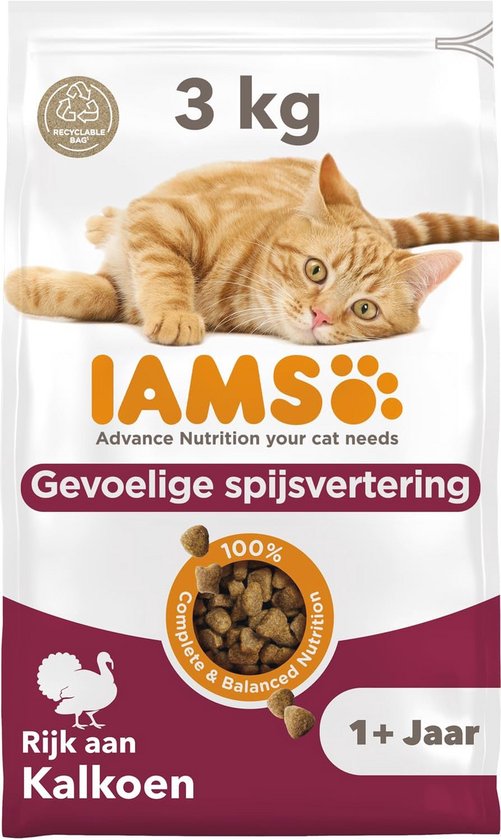 Droogvoer voor katten met gevoelige maag - gemakkelijk verteerbaar met ...