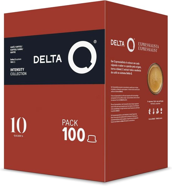 Intense Espresso Koffiecapsules - 100 Stuks - Geschikt voor Delta Q ...