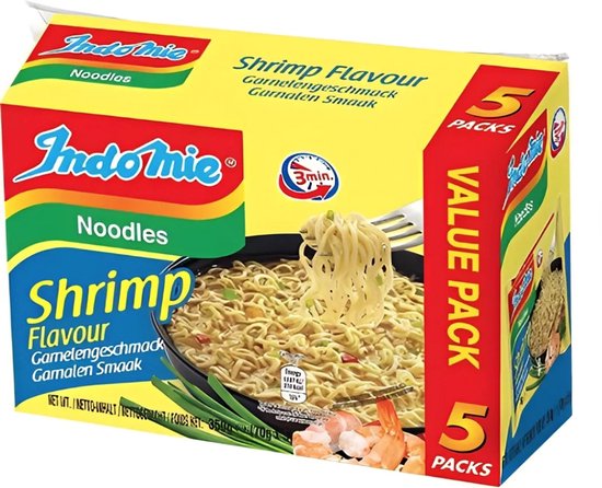 Indomie Instant Noodles Shrimp – 40 Packs – Bulk Family Pack | bol