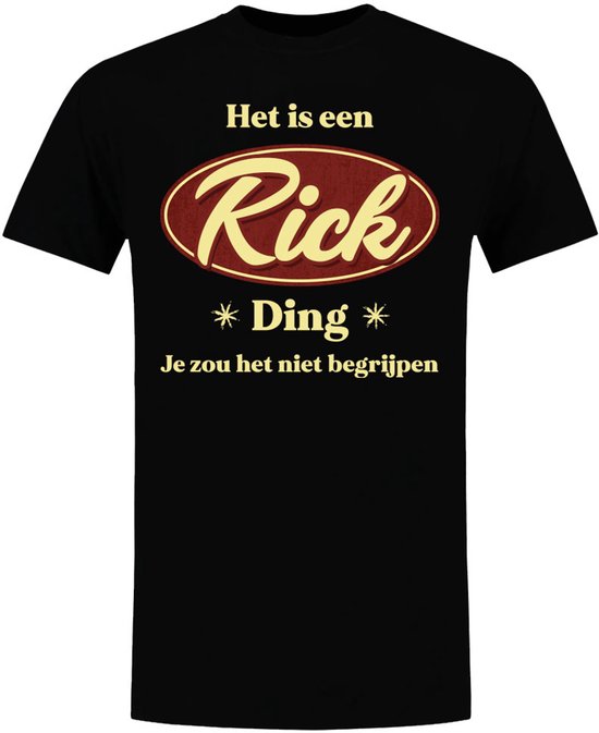 Het is een Rick ding - heren T-shirt - verjaardag - shirt - jarig ...