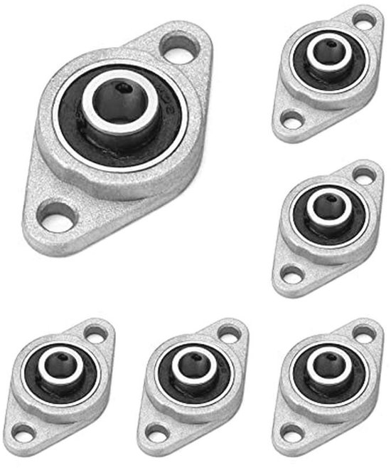 6 Stuks KFL08 Flenslager en Kussenbloklager 8mm voor 3D-printer | bol