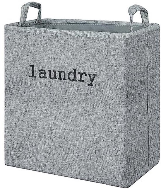 Vouwbare Stoffen Wasmand - 35L Opvouwbare Kledingmand met Handvatten ...