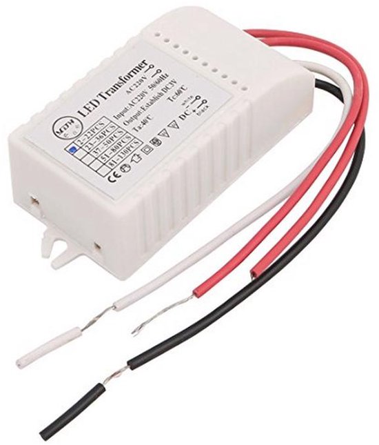 AC 220V naar DC 3V Spanningstransformator LED-driver voor 2-22 LEDs | bol