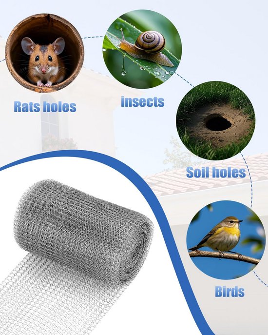 Roestvrij Stalen Gaas 12,7cm Breed en 6 Meter Lang - Multifunctioneel ...