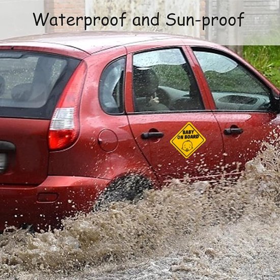 Baby on Board - Reflective Magnetic Car Stickers - Waterproof Safety ...
