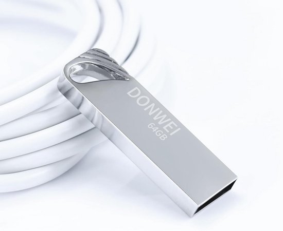 USB Stick 64GB Metal Geheugenstick Pen Drive voor Laptop en Auto | bol