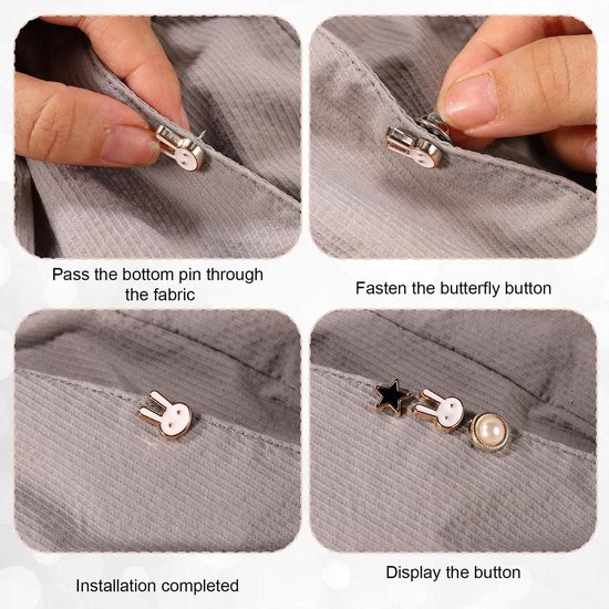 Allecta - Parel Broche Spelden Set voor Vrouwen - Decoratieve Sokken ...