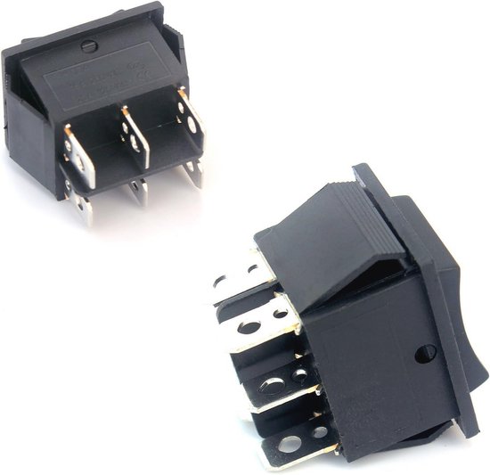 6-polige Tuimelschakelaars 6 Stuks - Aan/Uit Schakelaars voor Auto ...