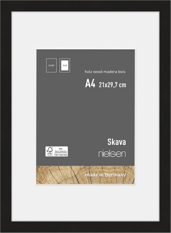 Houten Foto Lijst A4 21x29.7 cm - Minimalistisch Scandinavisch Design ...