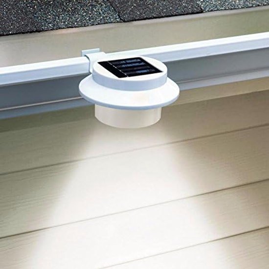 4-pack deal - Buitenzonne-goot LED-verlichting - Witte Sun Power Smart ...