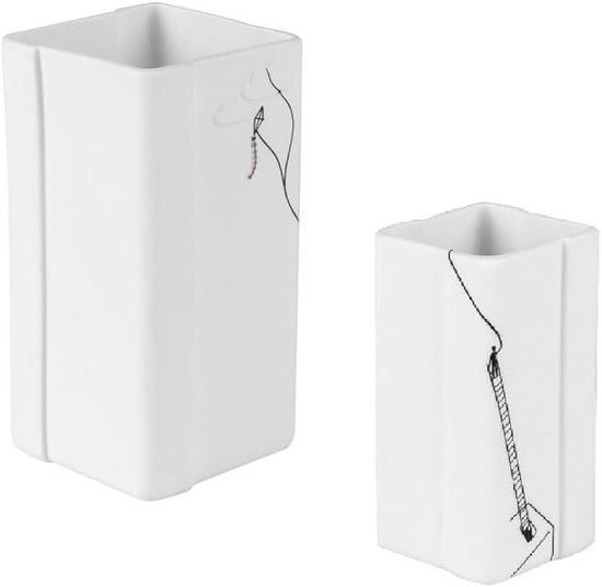 Fotoverhalen vazen set - Wit - Porselein | bol