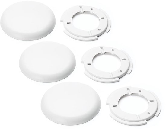 Extra Flat Cover Junction Box - PVC Canopy, Ceiling Box, White - 3 ...