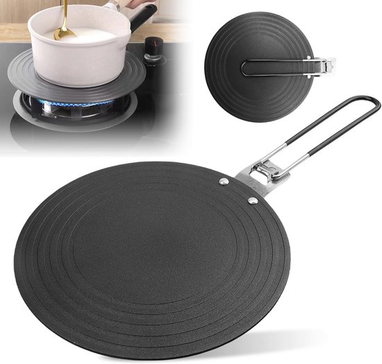 Inductie-adapter 24 cm - Warmteverdeling van Aluminium voor Gasfornuis ...